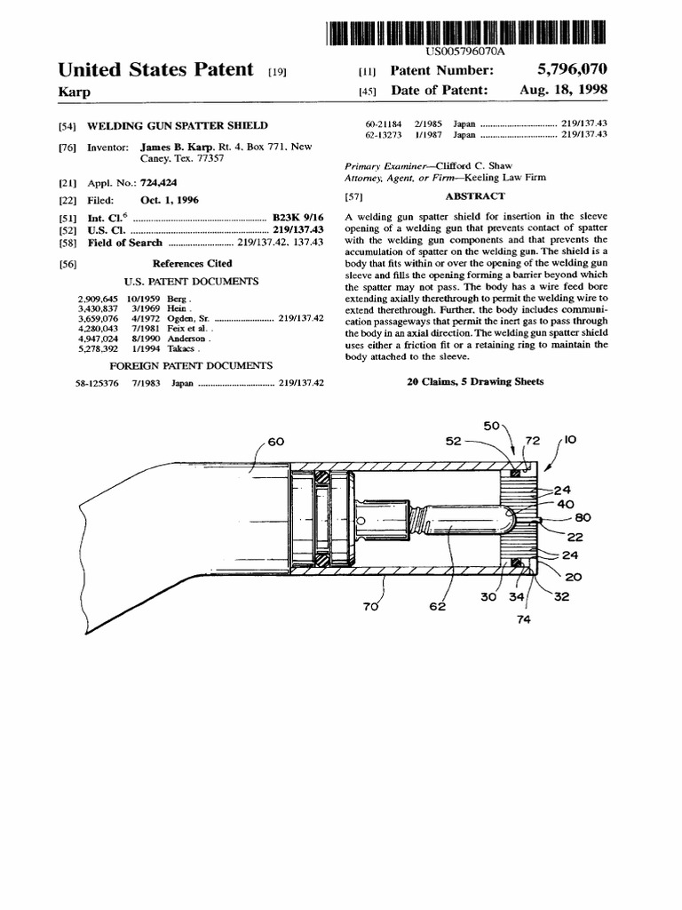 Welding Gun Spatter Shield | PDF | Welding | Construction