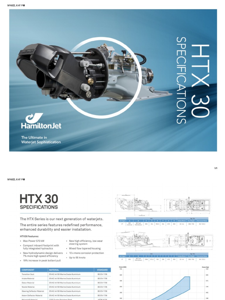 Hamilton Water Jet | PDF