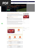Fortigate Firwall Training PDF | PDF | Firewall (Computing) | Cisco Certifications