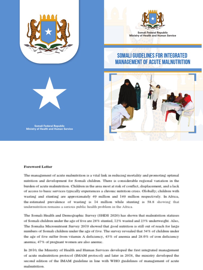 Somali National Imam Protocol 0 | PDF | Malnutrition | Human Nutrition