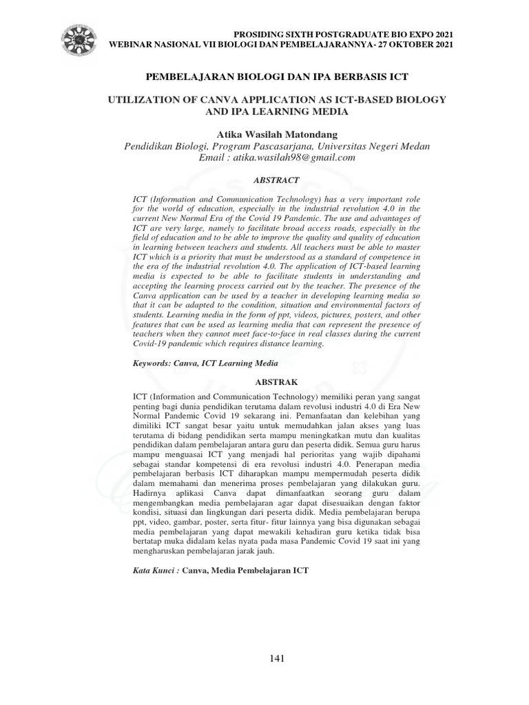 Canva Dalam Biologi | PDF | Educational Technology