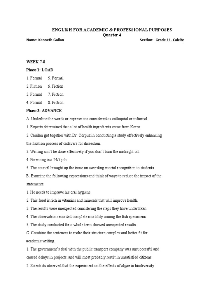 English For Academic | PDF | English As A Second Or Foreign Language ...