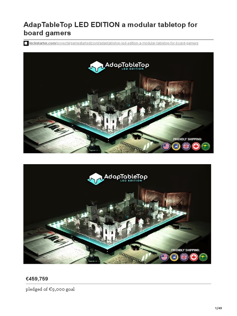 AdapTableTop LED EDITION A Modular Tabletop For Board Gamers | PDF ...