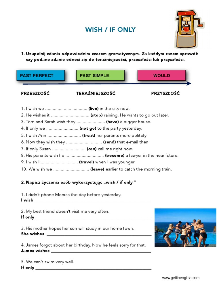 Wish and If Only Exercises Guide | PDF | Foreign Language Studies