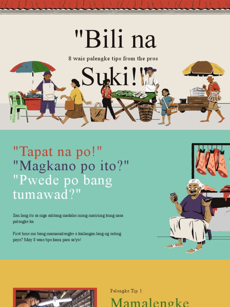 Colorful Illustration Palengke Tips PH Presentation | PDF