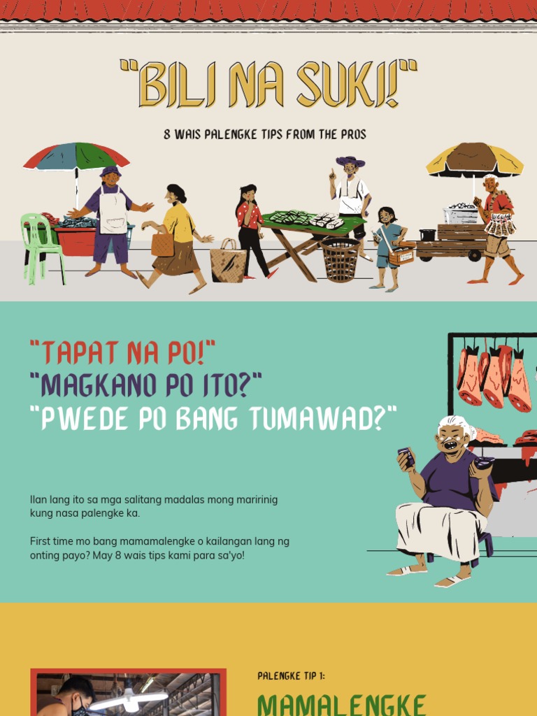 Colorful Illustration Palengke Tips PH Presentation | PDF