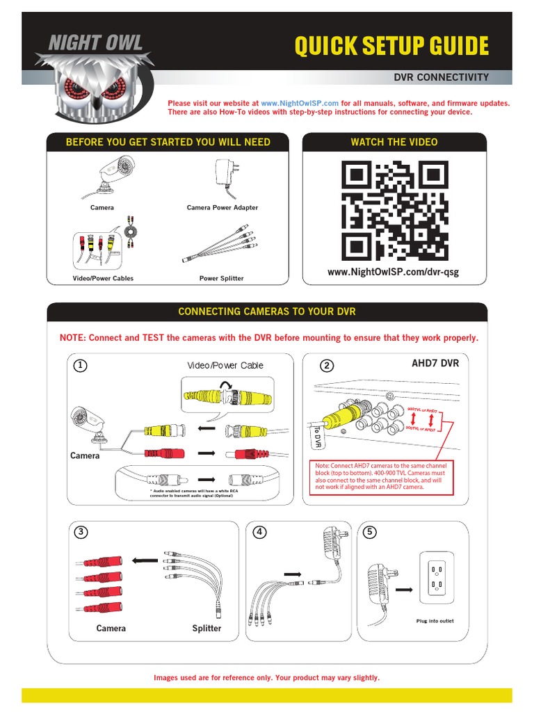 AHD Series Quick Setup Guide | PDF | Digital Video Recorder | Hdmi