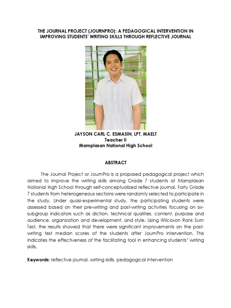 IMRD Esmasin Jayson Carl C. MNHS IMRD | PDF | Learning | Teachers