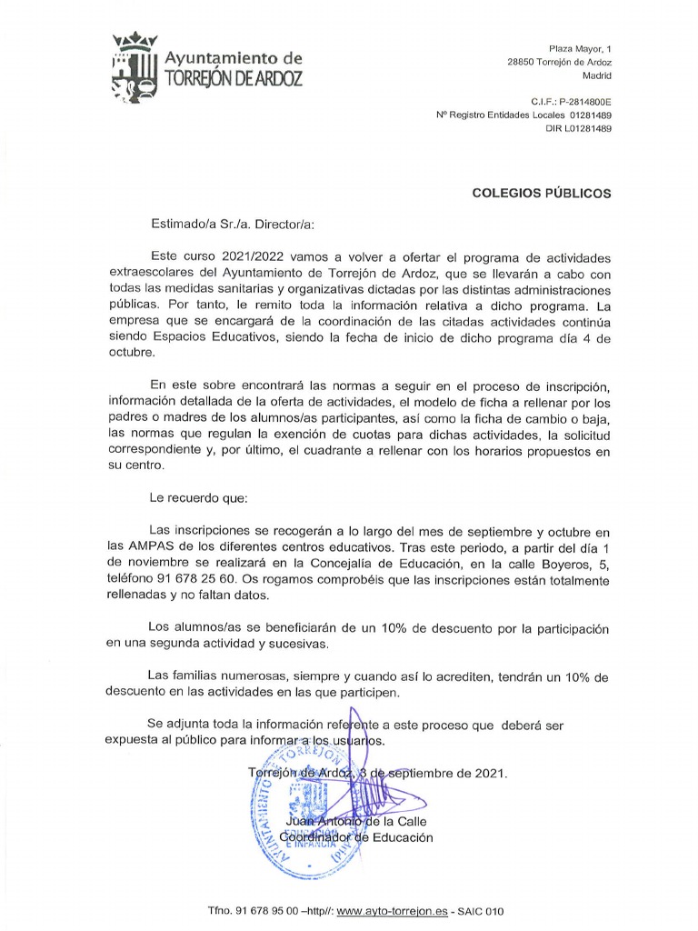 Carta Presentacion Colegios | PDF Carta Presentacion Colegios | PDF