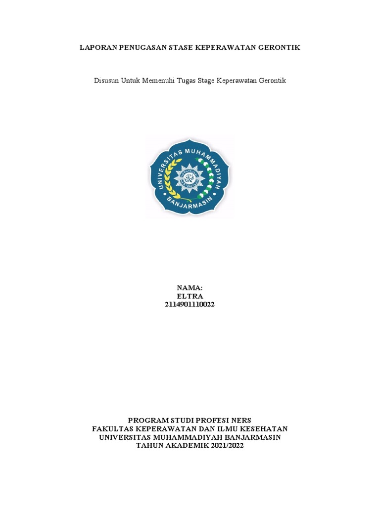 Laporan Stase Keperawatan Gerontik | PDF