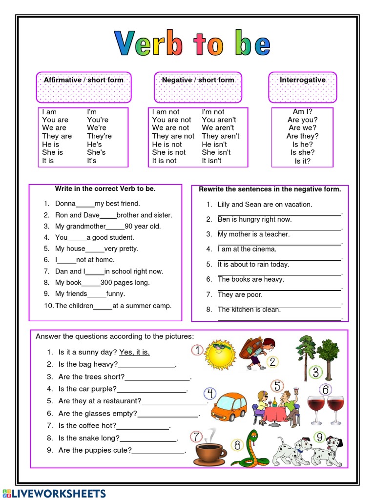 Verb To Be | PDF | Grammar | Language Families