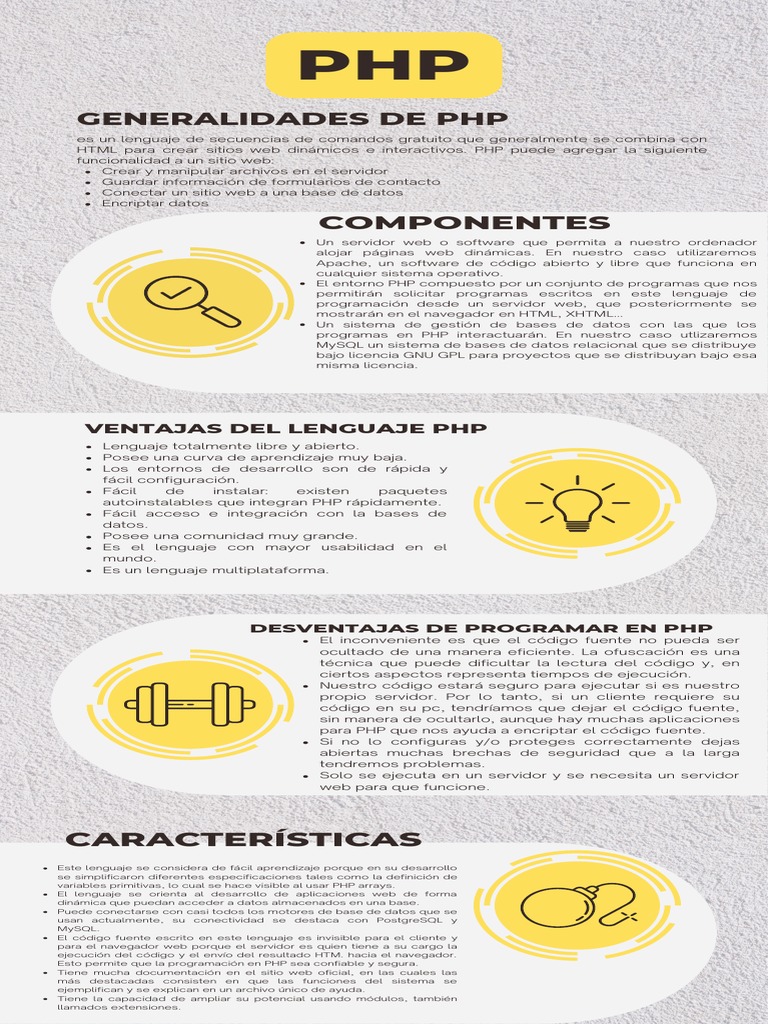 Infografia | PDF | Php | Lenguaje de programación