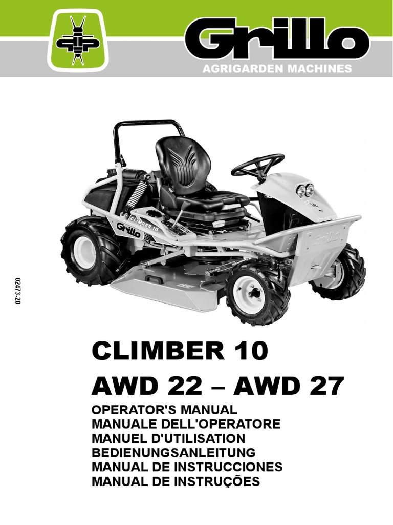 Climber 10 AWD Operator's Manual - 2021 | Download grátis PDF | Física ...