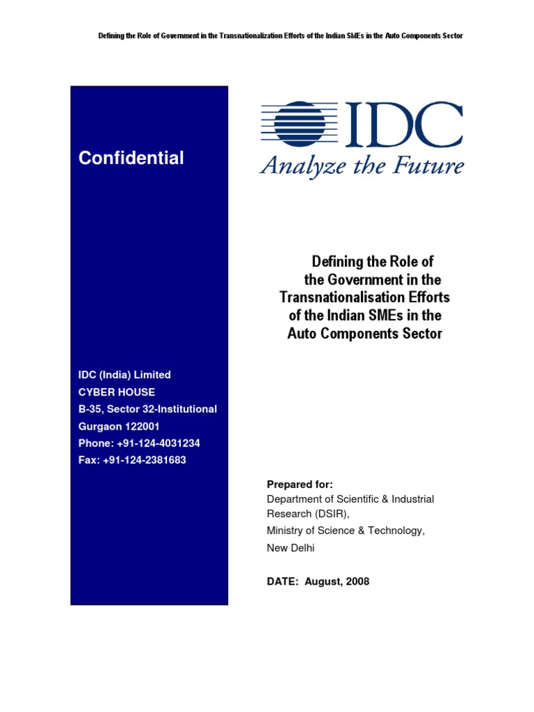 Auto Comp Report | PDF | Small And Medium Sized Enterprises ...