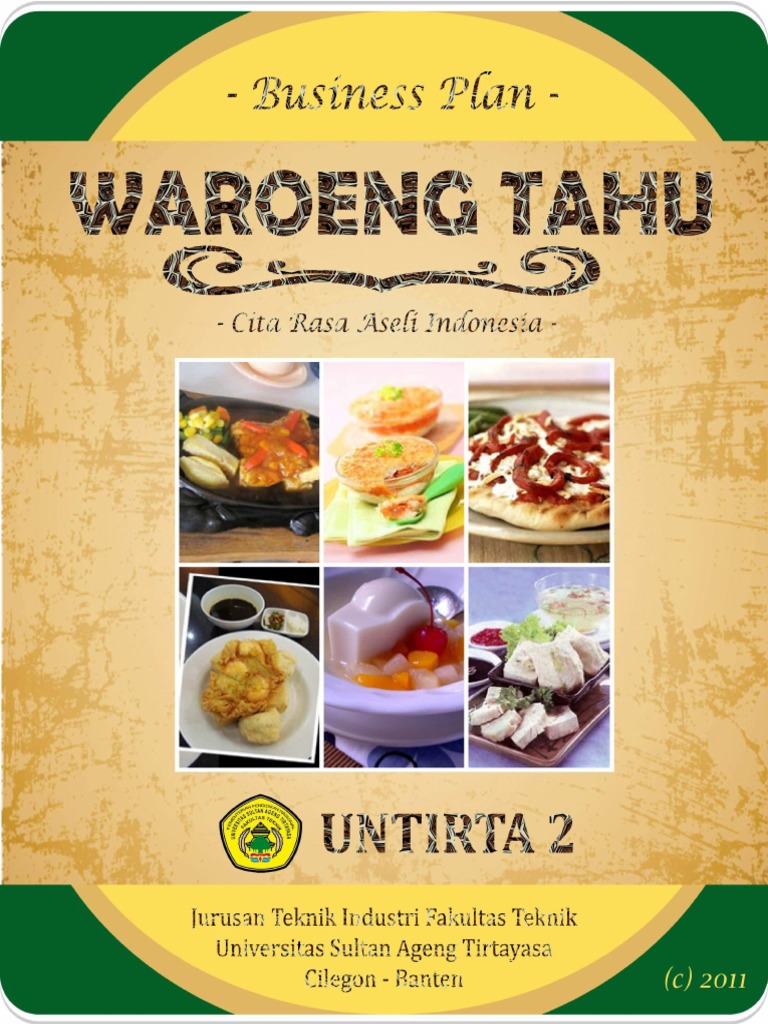 Business Plan Waroeng Tahu | PDF