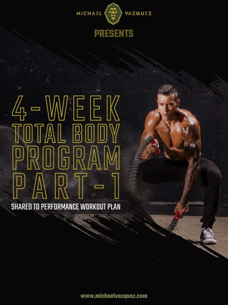 4-Week Total Body Program Part 1 | PDF | Kettlebell | Strength Training