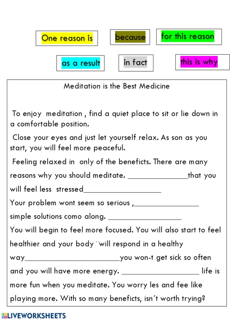 LINKING WORDS ACTIVITY | PDF