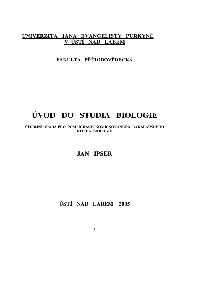 Biologie Skripta | PDF