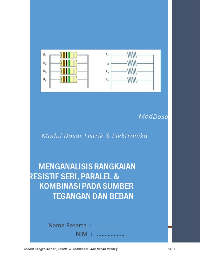 Modul Rangkaian Listrik Resistif | PDF | Metode & Bahan Ajar ...