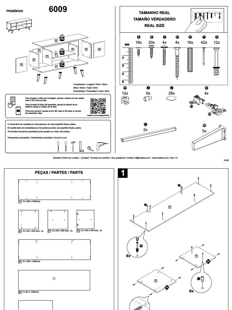 Manual de Montagem de Rack Madesa | PDF | Codificações | Entrada/Saída