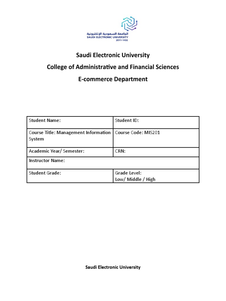 MIS201-Group Assignment | PDF | System | Information System