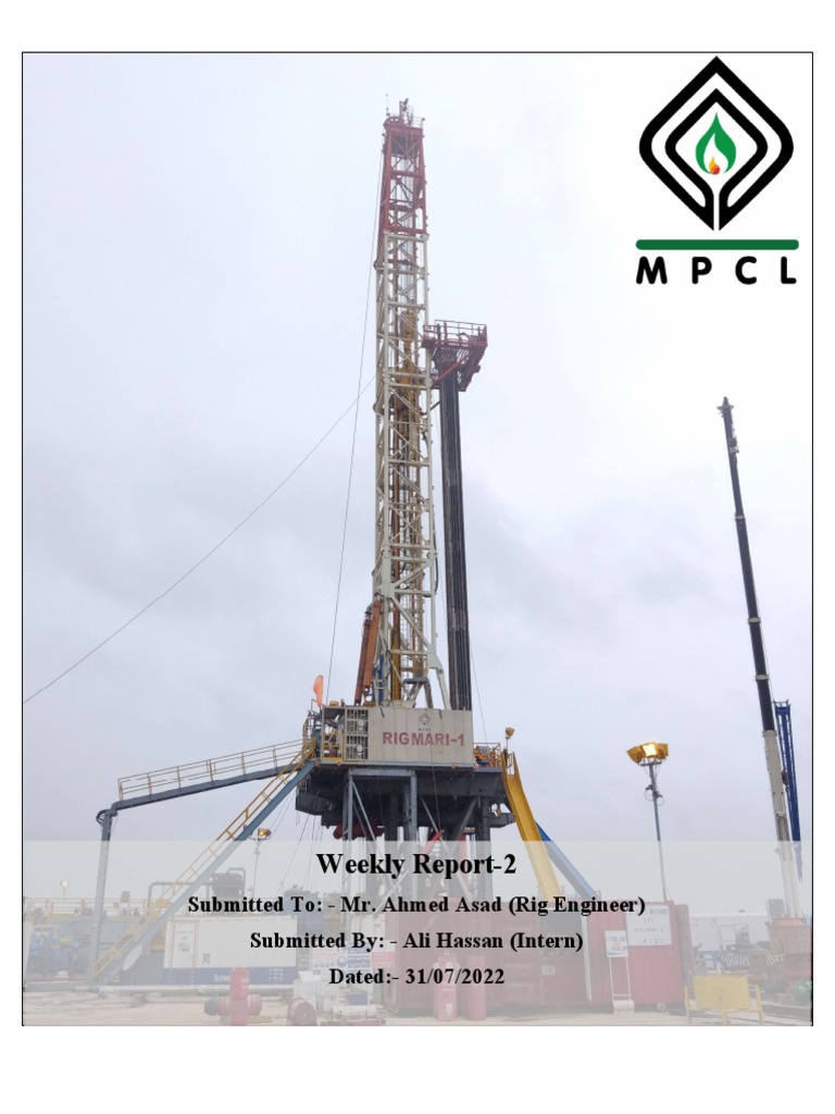 Report Week 2 ALI | PDF | Oil Well | Drilling Rig