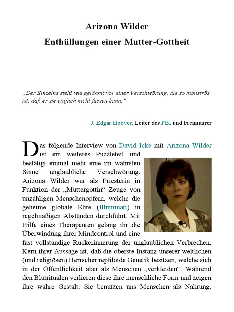 Arizona Wilder | PDF