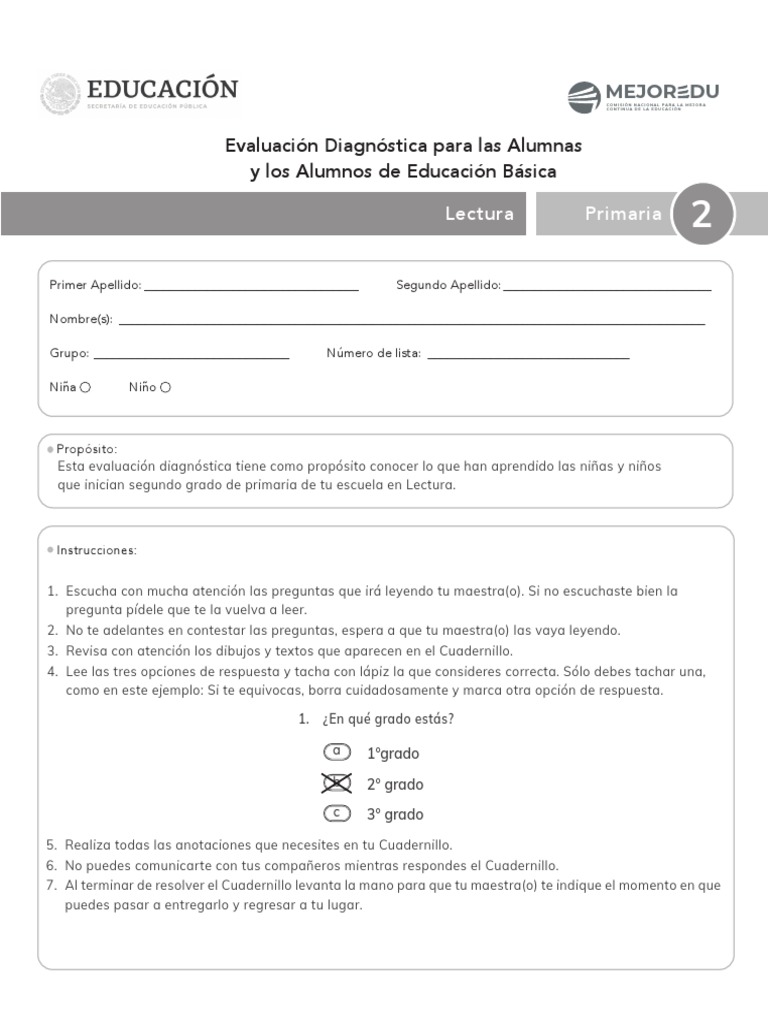 Degadae - EXAMEN DIAGNOSTICO 2o | PDF | Calendario Degadae - EXAMEN DIAGNOSTICO 2o | PDF | Calendario