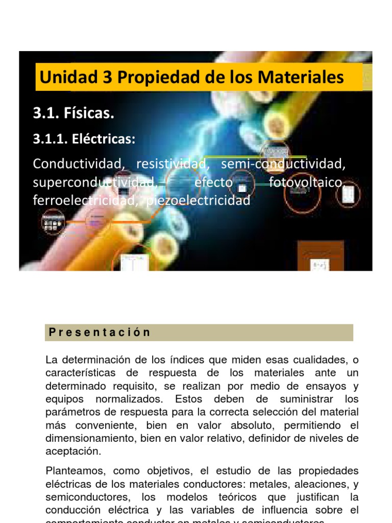 3.1.1 Propiedades Electricas | PDF | Semiconductores | Dopaje (semiconductor)