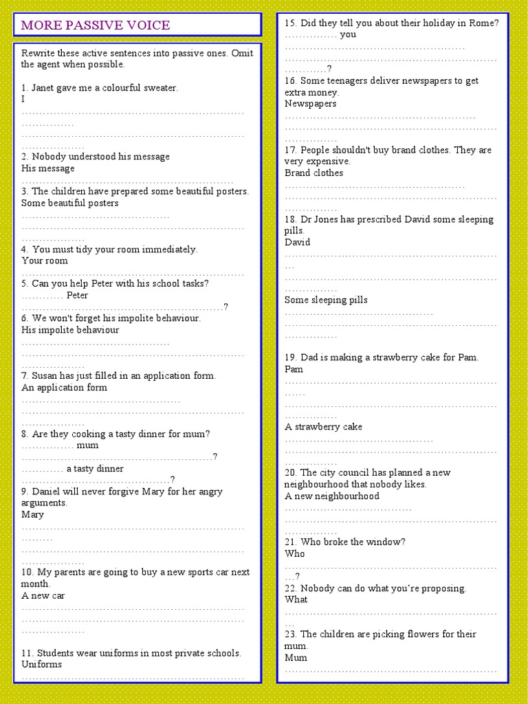 Passive Rephrasing | PDF