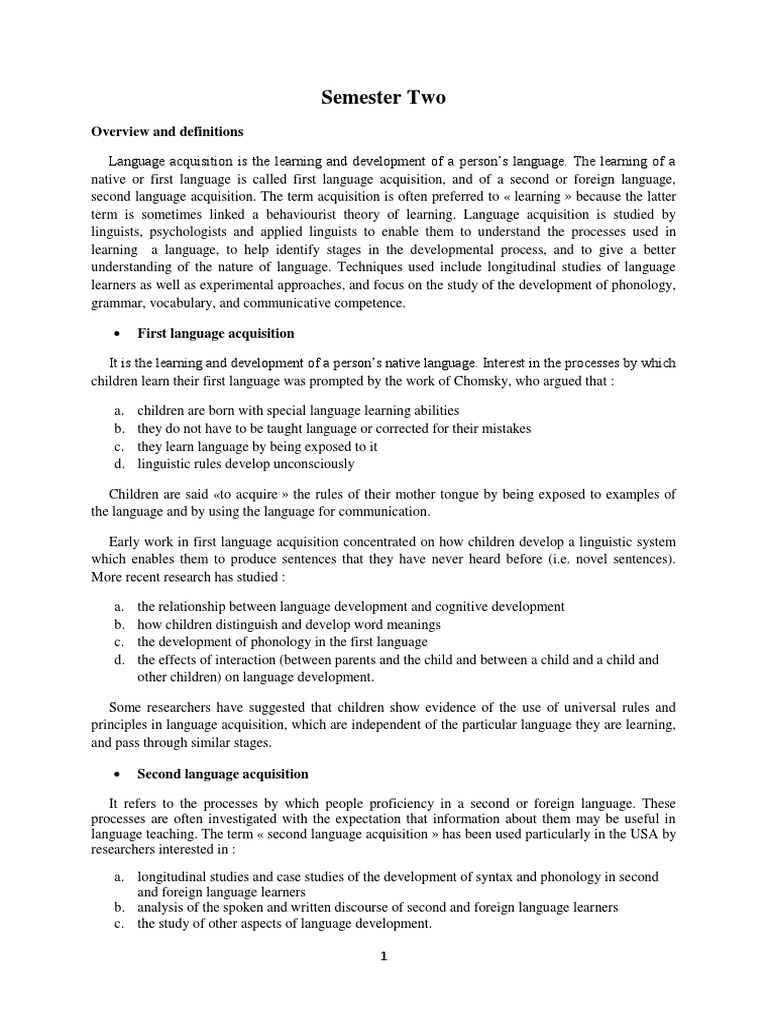 FLA and SLA | PDF | Language Acquisition | Second Language Acquisition