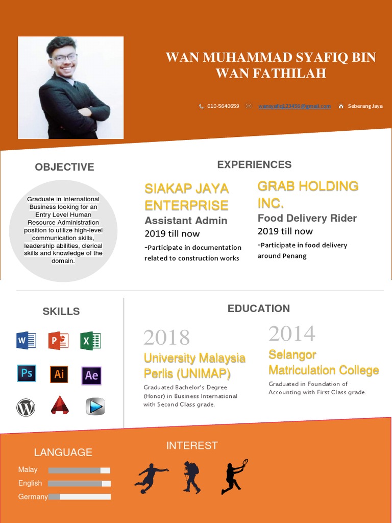 Resume Wan Muhammad Syafiq 2022 | PDF