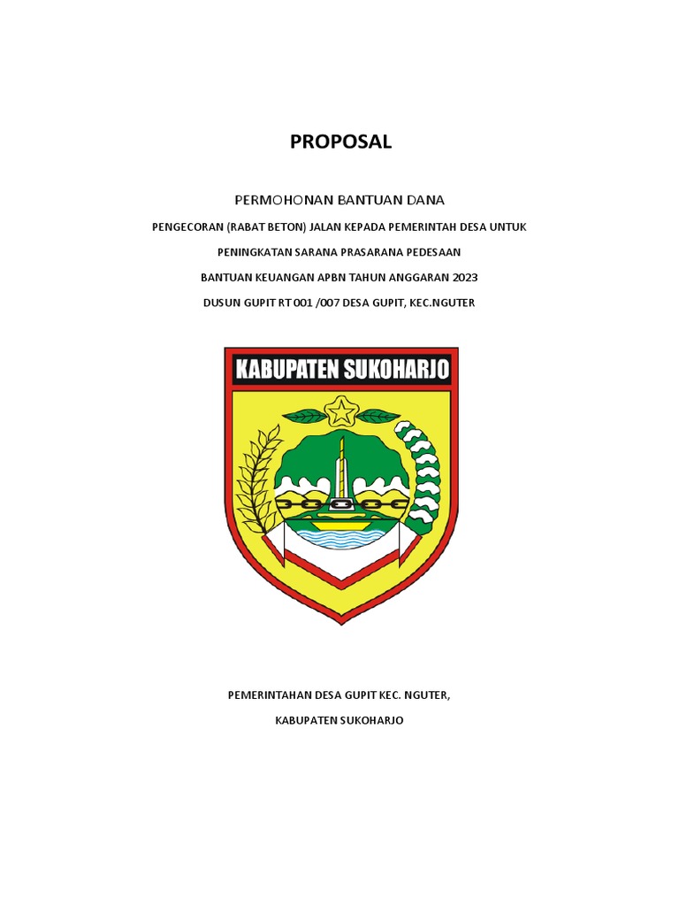 PROPOSAL RABAT BETON - WPS Office | PDF