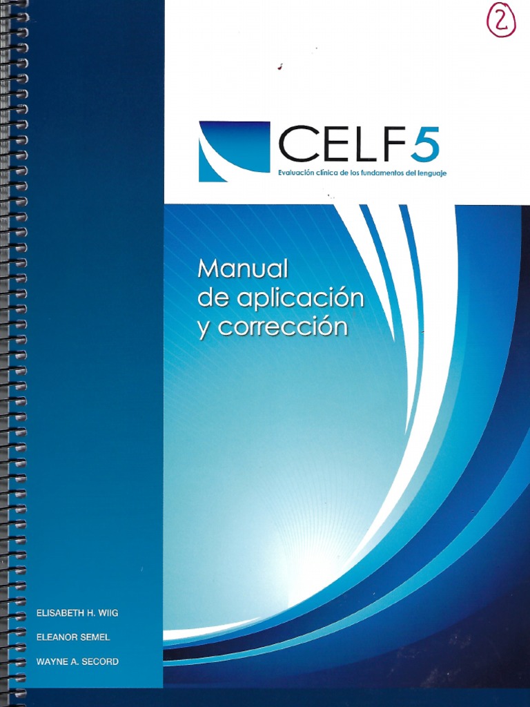 Celf-5 Manual de Aplicación y Corrección | PDF