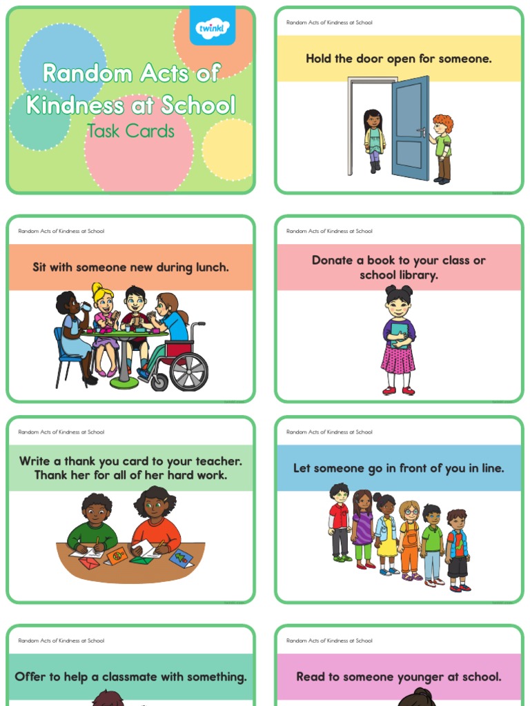 Random Act of Kindness | PDF | Teachers | School Library