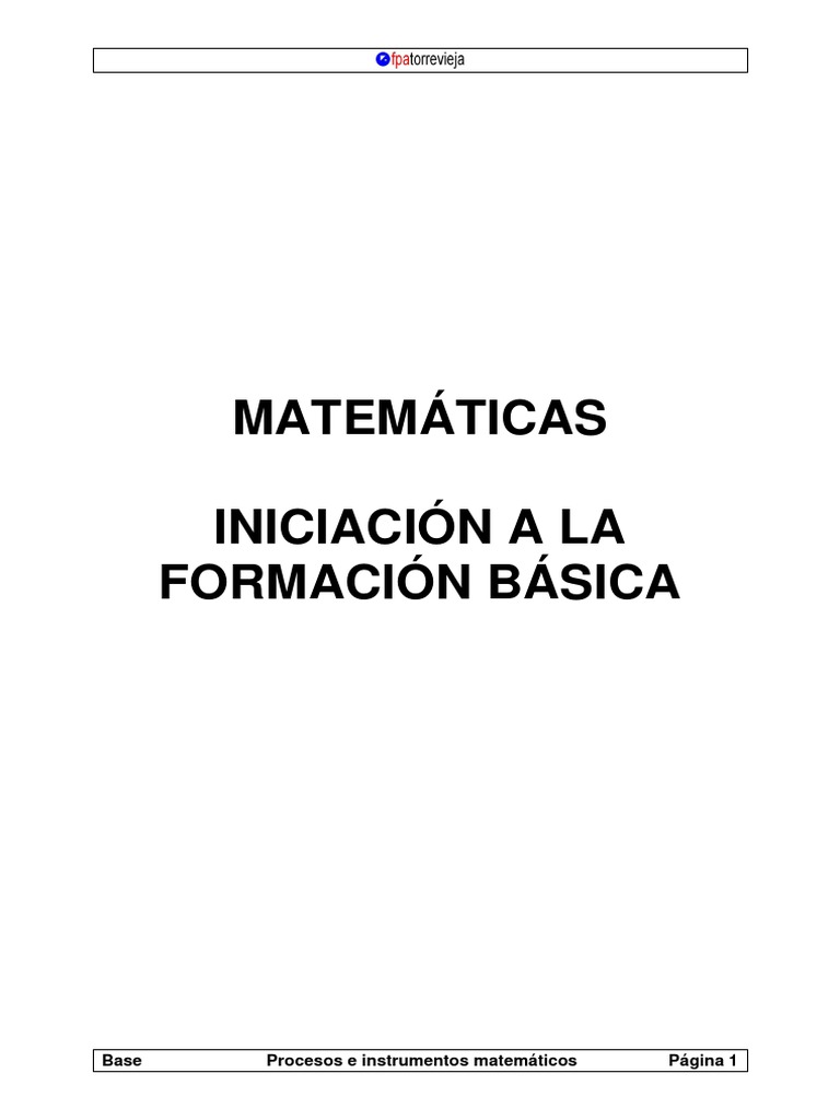 Base Matematicas, PDF | PDF | Números | División (Matemáticas)