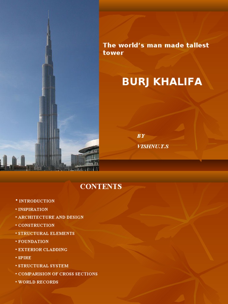 Burj Khalifa: The World's Man Made Tallest Tower | PDF | Architectural ...