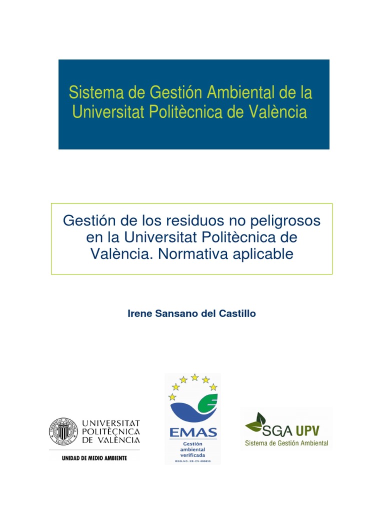 Upv - Ma For - RNP All 03 | PDF | Residuos | Reciclaje