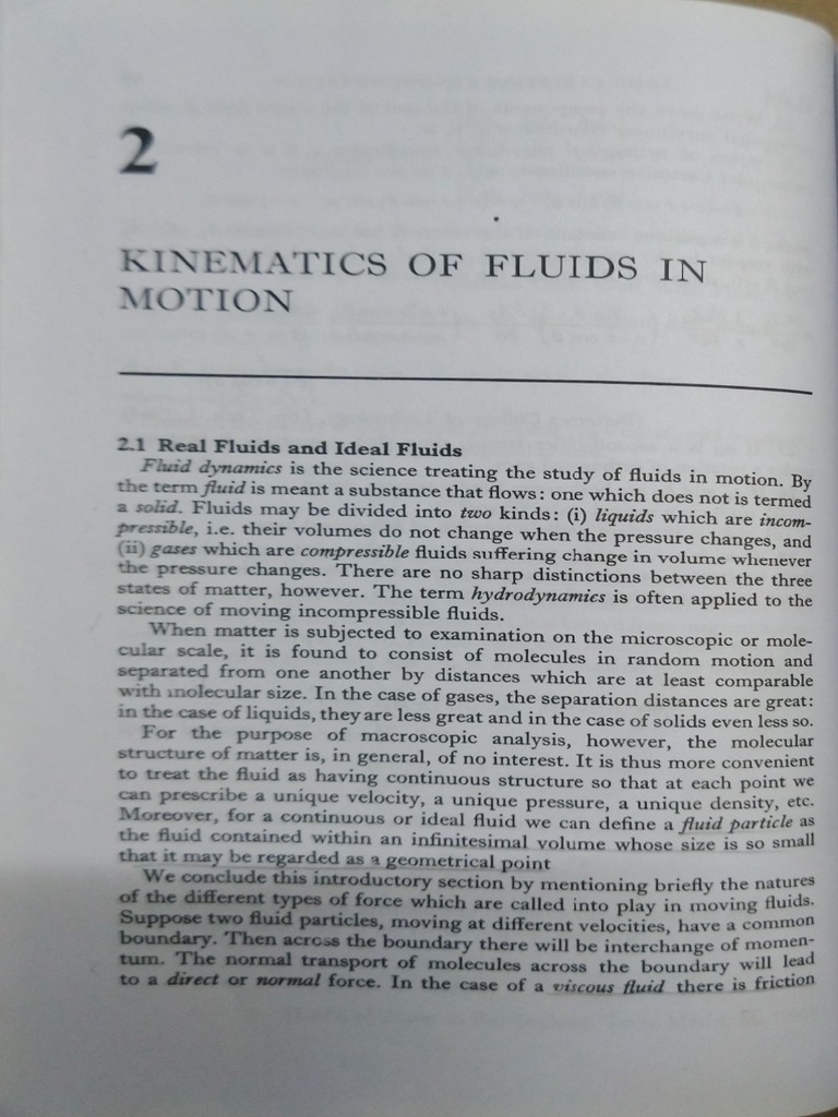Fluid Dynamics ch2 | PDF