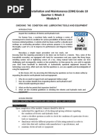 Classification of Tools and Equipment EIM G9 | PDF | Tools | Solution