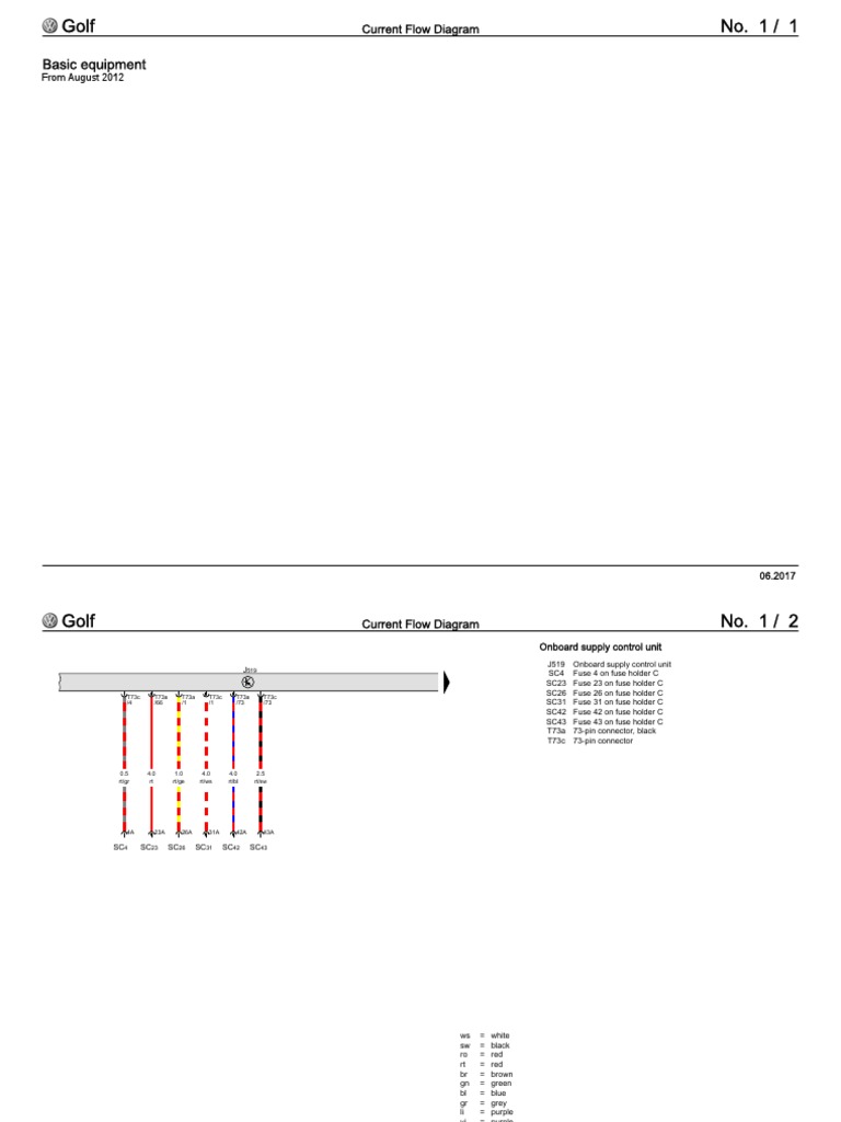 Vw Golf Wiring Diagrams
