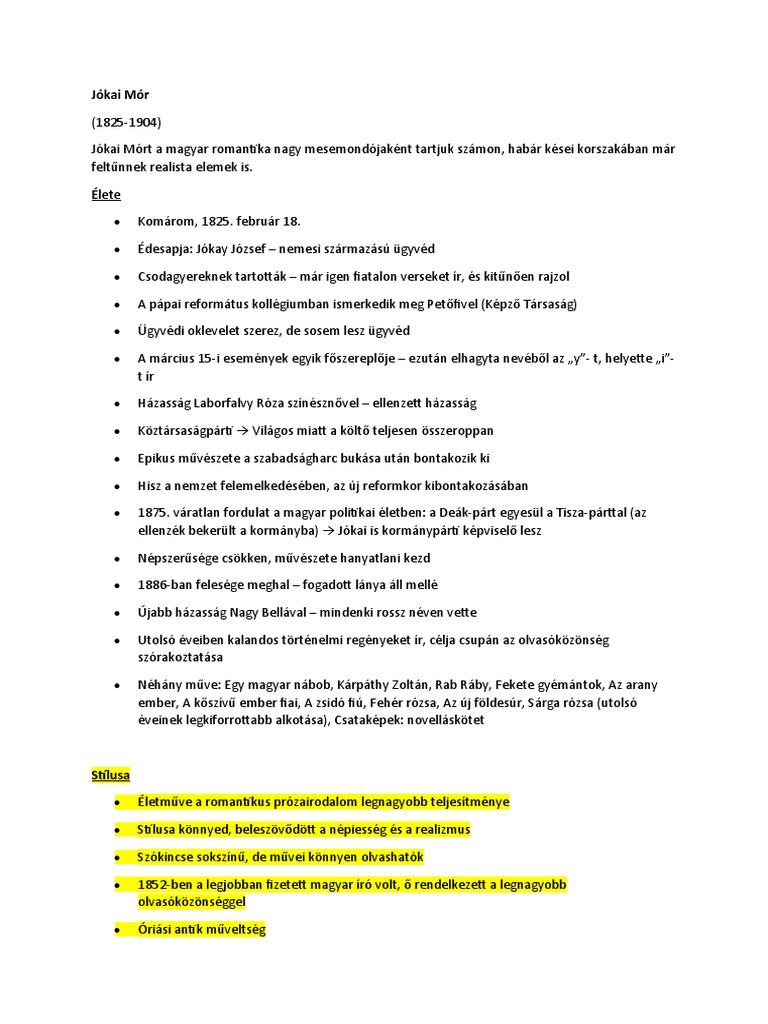 Jókai Mór-Az Aranyember | PDF