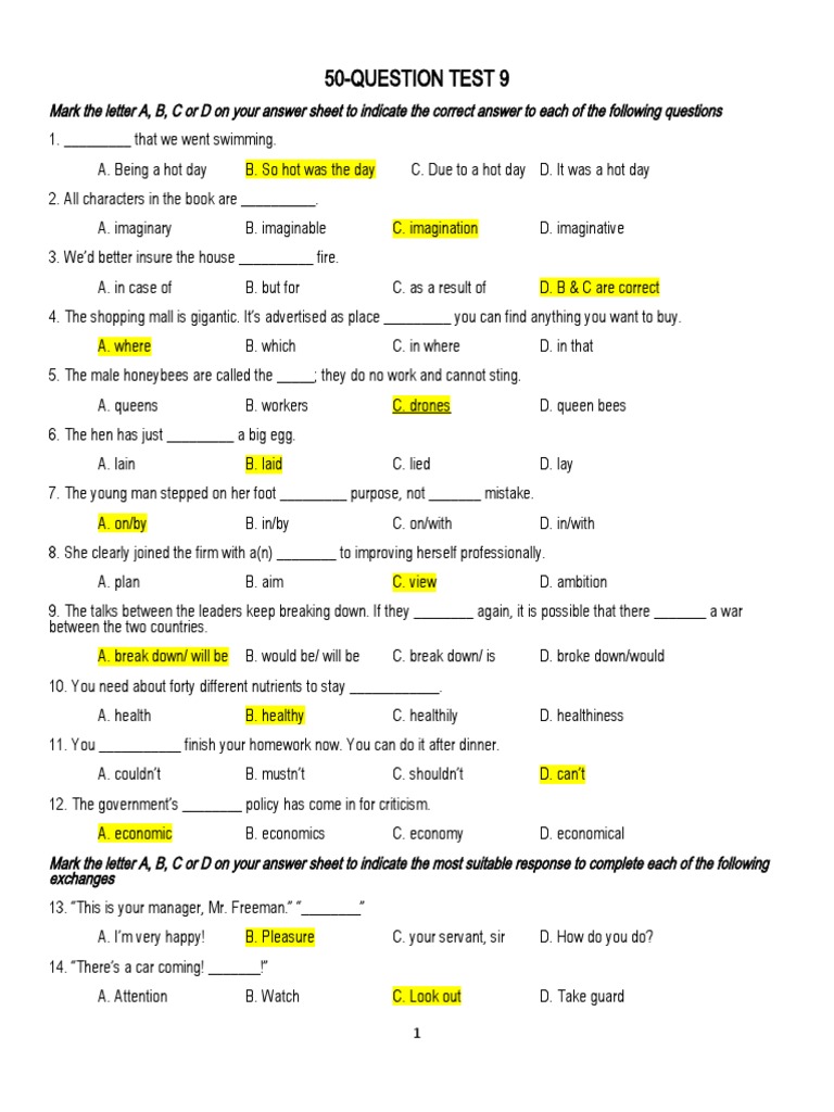 50 Question Test 9 | PDF | Moon | Space Exploration