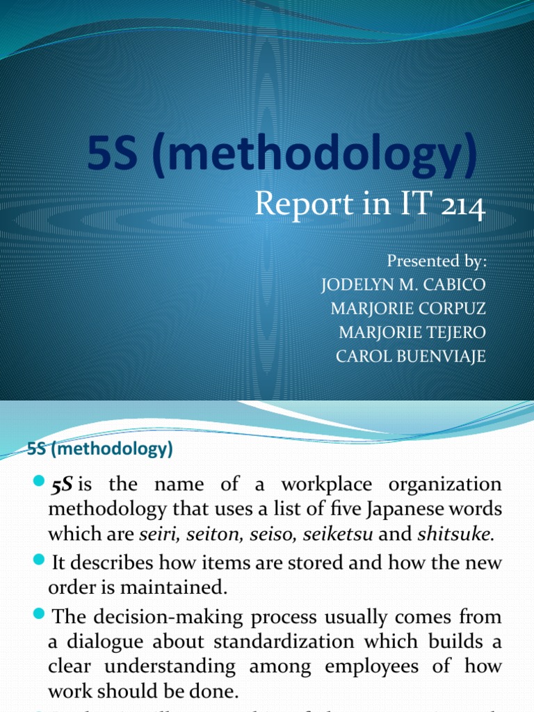 Understanding the 5S Methodology | PDF | Lean Manufacturing | Business