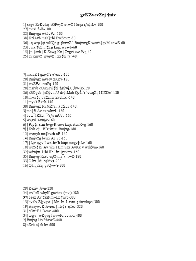 Gvkzvevzzj Niv: 37 - Beex Av' K© M LX Nvb-300 | PDF