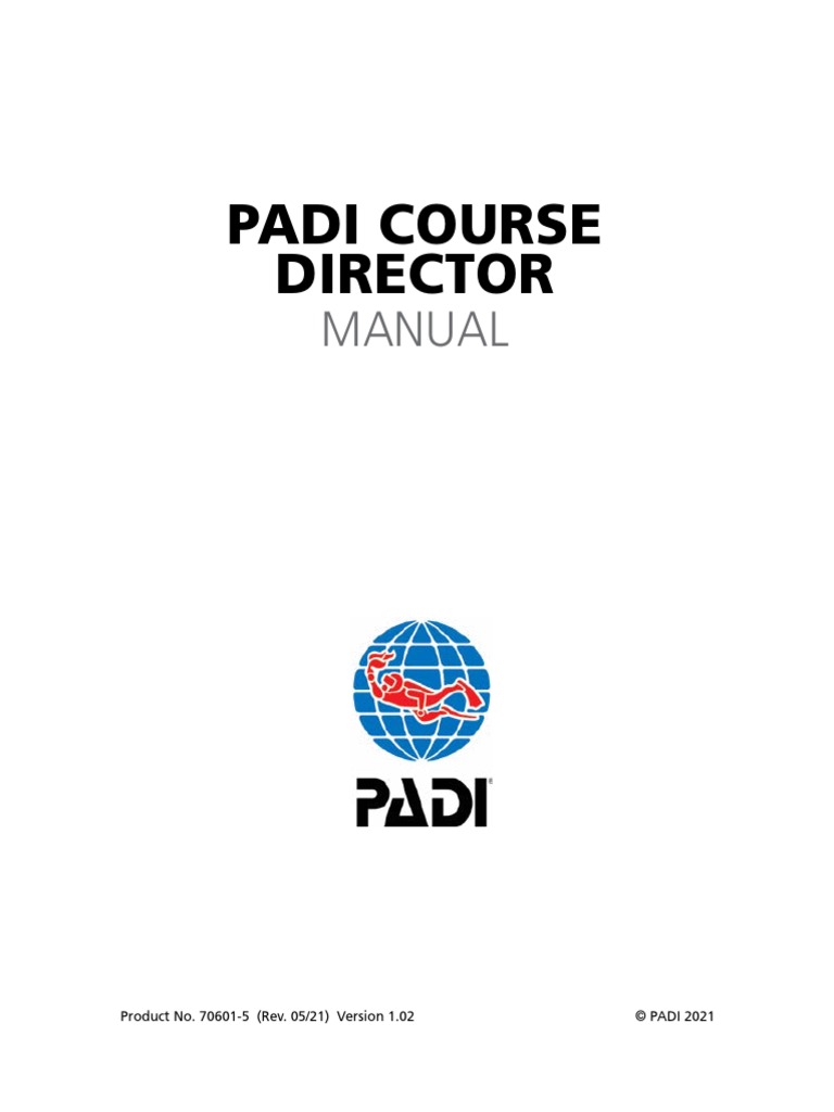 70601e 5 Course Director Manual 2021 | PDF | Scuba Diving | Underwater ...