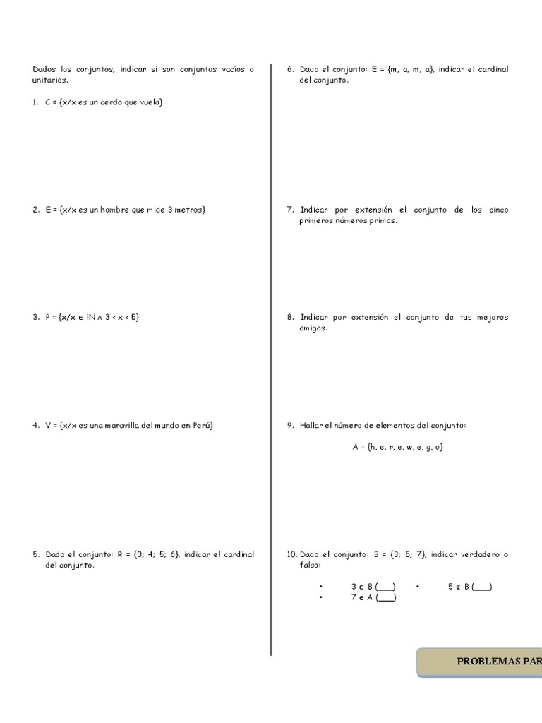 Análisis de Conjuntos y Cardinalidad | PDF | Francia | Conceptos ...