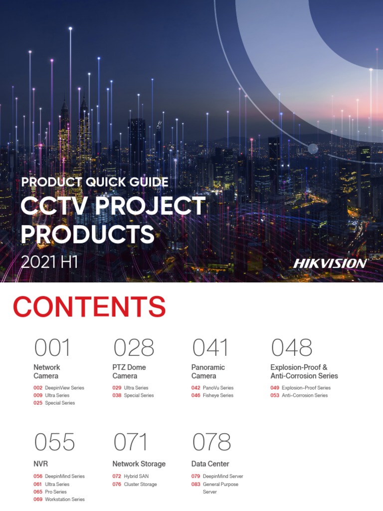 CCTV Project Product Quick Guide - 2021H1 | PDF | Security Alarm ...
