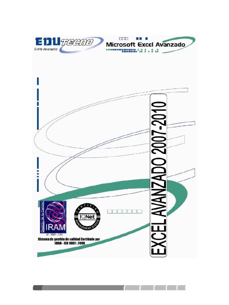 Excel 2007 2010 Avanzado | PDF | Microsoft Excel | Macro (informática)