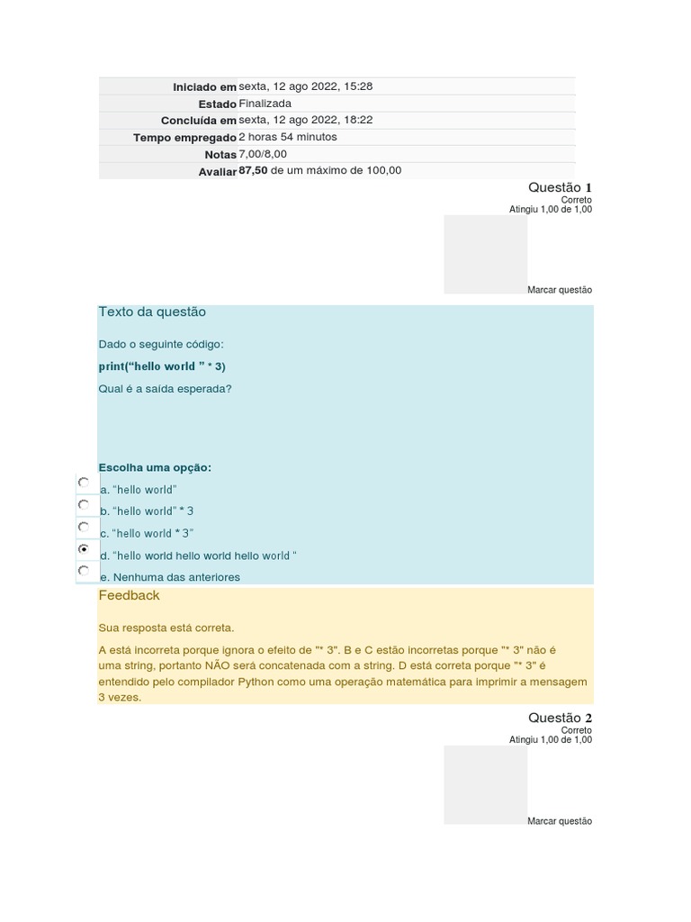Exercício de Avaliativo - Aprendendo Python | PDF | Classe (programação ...